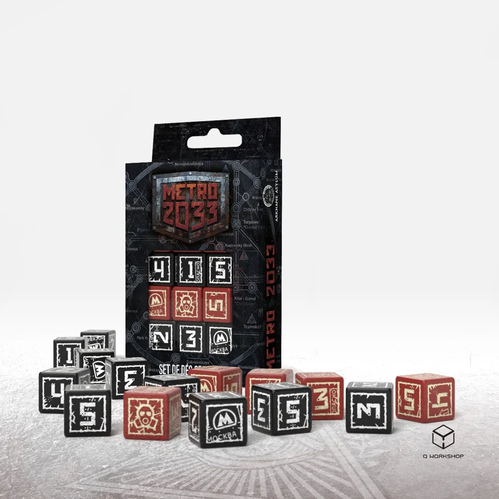 METRO 2033 - METRO 2033 - Set de dés - Arkhane Asylum Edition de jeu de ...